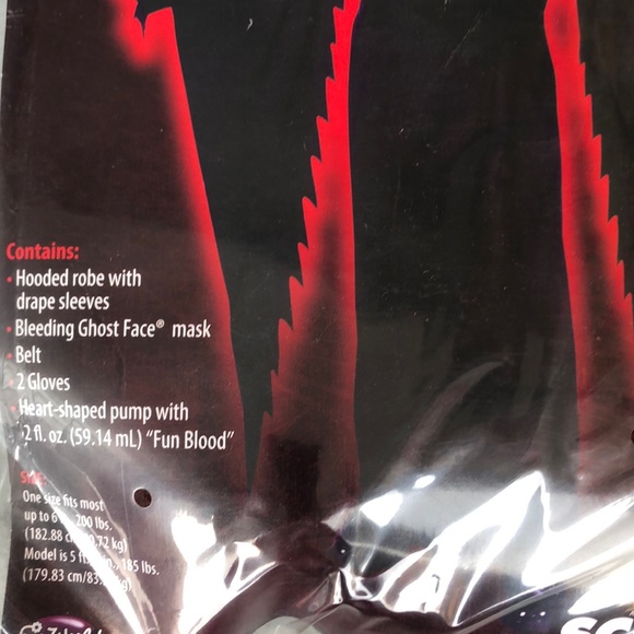 Fun World | Other | Ghost Face Adult Bleeding Costume New | Poshmark